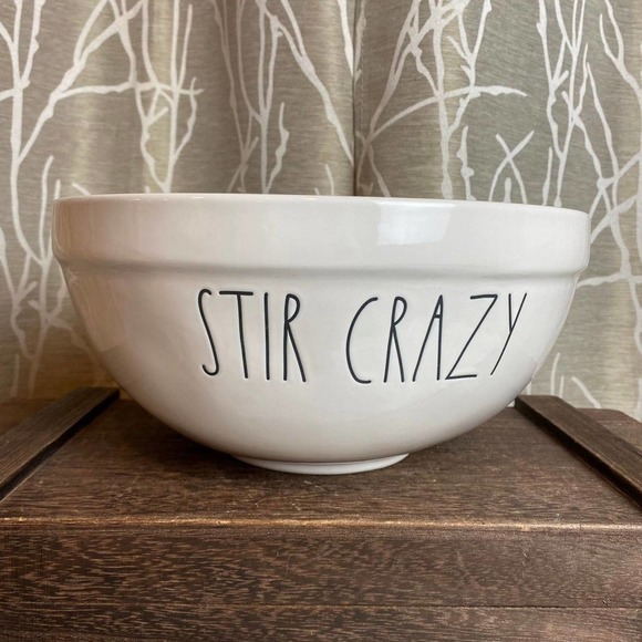 Rae Dunn | Accents | Rae Dunn Rd Large Mix Bowl Stir Crazy New Home Htf ...